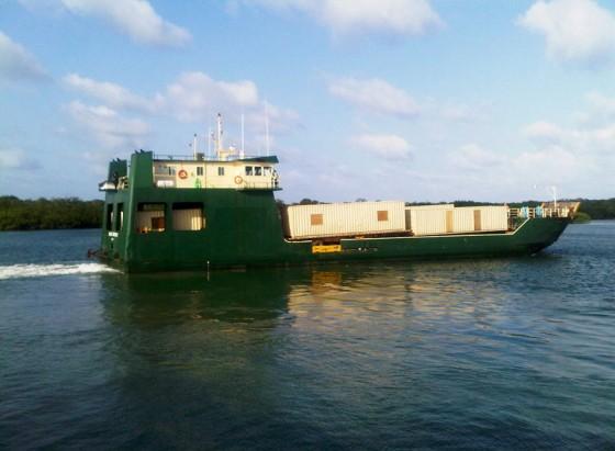 Landing Craft with operational Bow Ramp