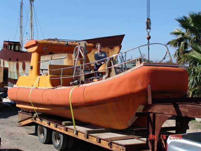 Fiberglass Catamaran style Crew-Utility